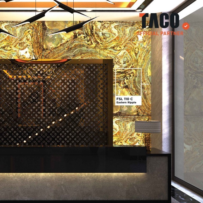 Jual TACO Fideco Wall Panel Stone Veneer Translucent Tebal 2mm Ukuran 122cm x 244cm per Lembar ...