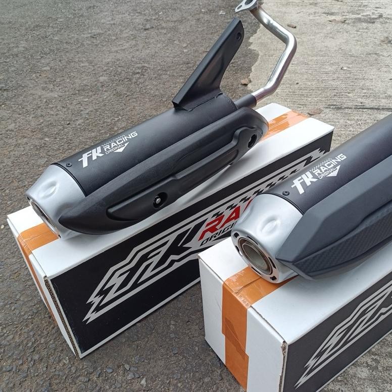 Jual MMA-1318 Knalpot Standar Racing FK Racing Fullsystem End Muffler ...