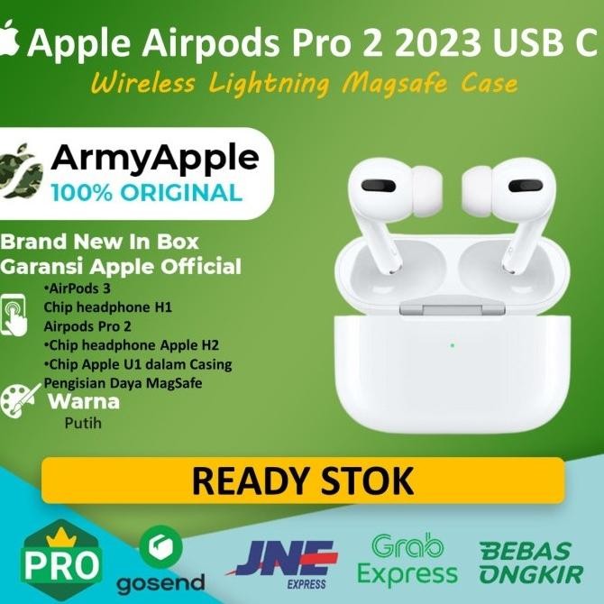 Jual Apple Airpods Pro 2 Airpod 2Nd Usb C Gen 2023 2022 Wireless Charging Original Resmi Ibox ...