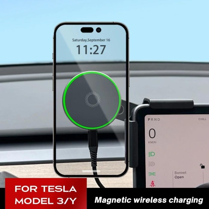 Jual for Tesla Model 3/Y/HIGHLAND 2024 Cybertruck Phone Holder Screen ...