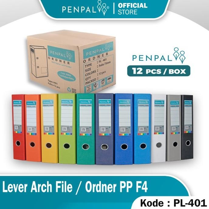 Jual Penpal Lever Arch File / Ordner Folio Pl-401 ( 12 Pcs ) | Shopee ...