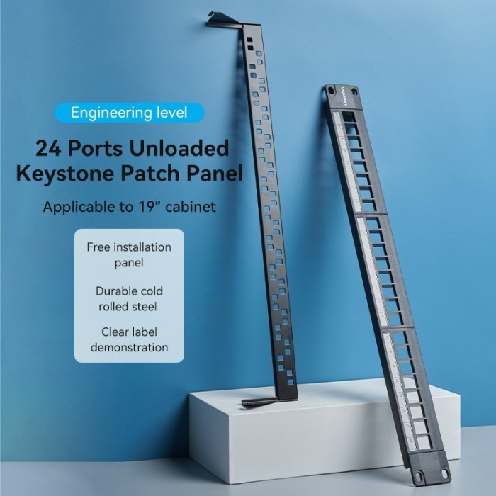 Jual Vention Unloaded Keystone Patch Panel Network Ethernet LAN RJ45 ...