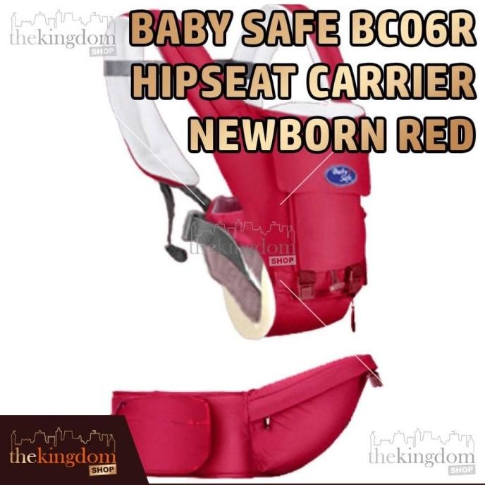 Jual Baby Safe Bc06R Hipseat Carrier Newborn Red Gendongan Multifungsi ...