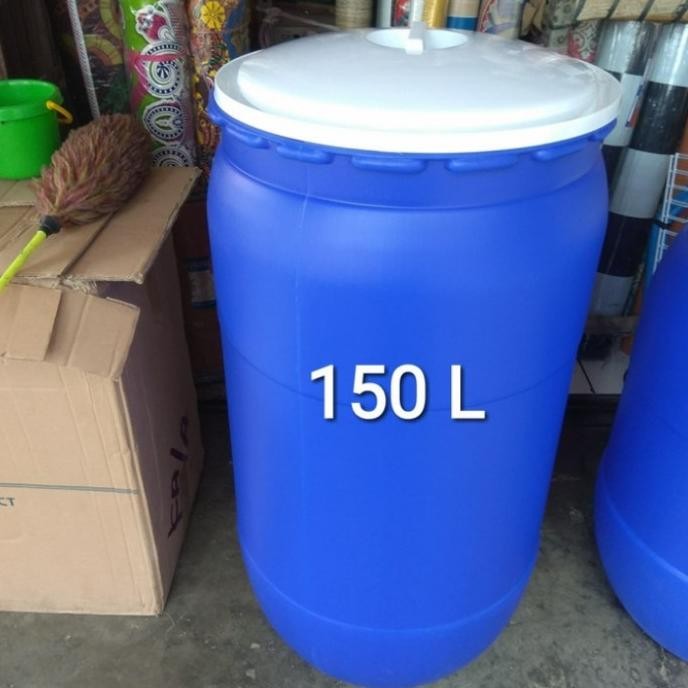 Jual Tong Sampah Besar /Tong Biru Tebal 150 Liter/Tong Air | Shopee ...