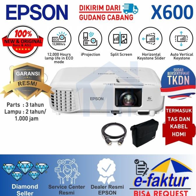 Jual Proyektor Epson Eb-X600 Ebx600 Eb X600 Pengganti Ebx500 Eb X500 ...