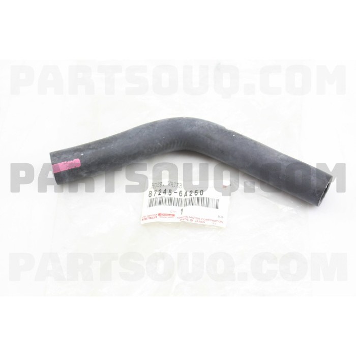 Jual Hose, Heater Water Inlet,Hdj101 B Genuine Toyota 87245-6A260 ...