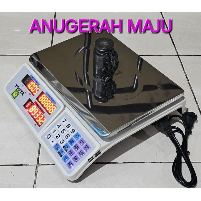 Jual Timbangan Digital Meja Laundry Barang Buah Sembako 40 Kgx5G | Shopee Indonesia