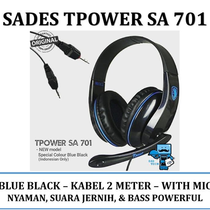 Jual produk baru!! headset gaming sades t-power gaming headset ...