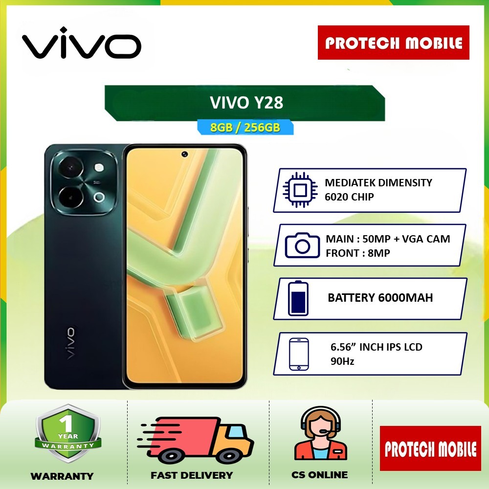 Jual VIVO Y28 - 8GB/256GB GARANSI RESMI INDONESIA | Shopee Indonesia