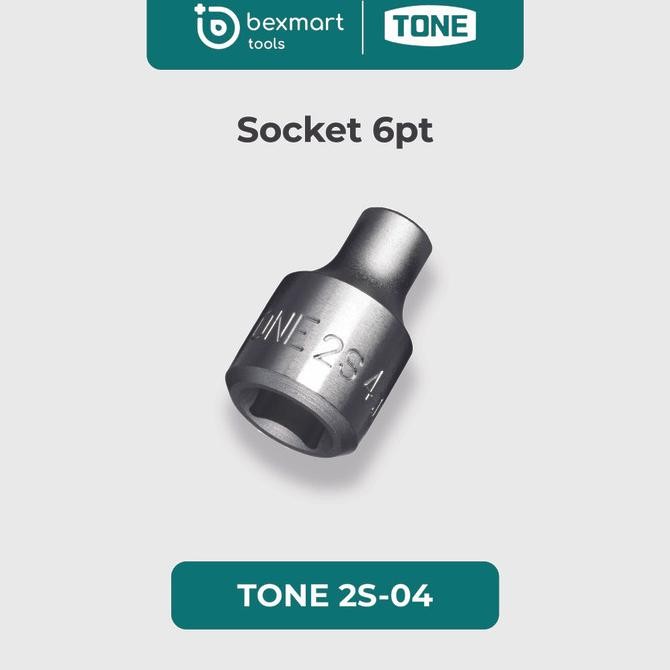 Jual Update Tone Socket 6pt Type 2S-04,1/4inch 4mm Japan,Kunci Shock ...