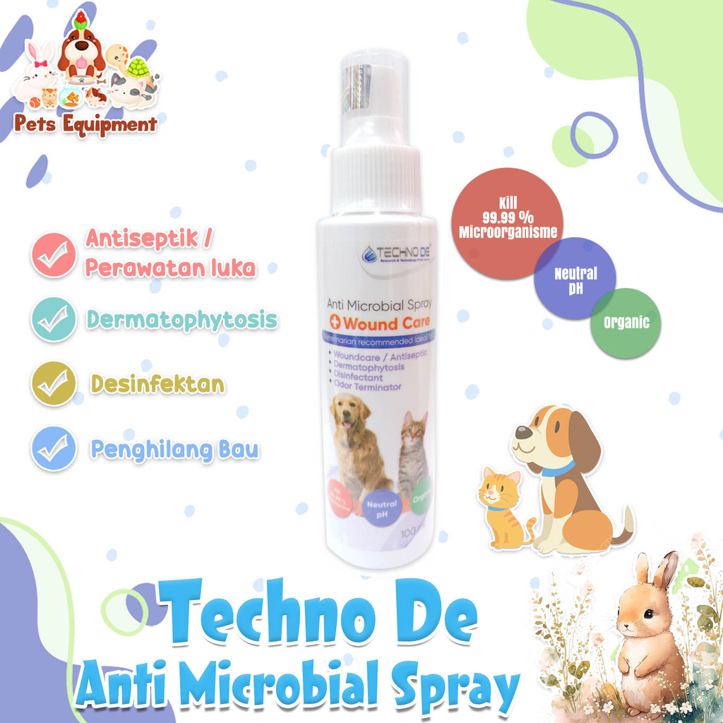 Jual TECHNO DE ANTI MICROBIAL SPRAY WOUND CARE 100 ML / Antiseptic ...