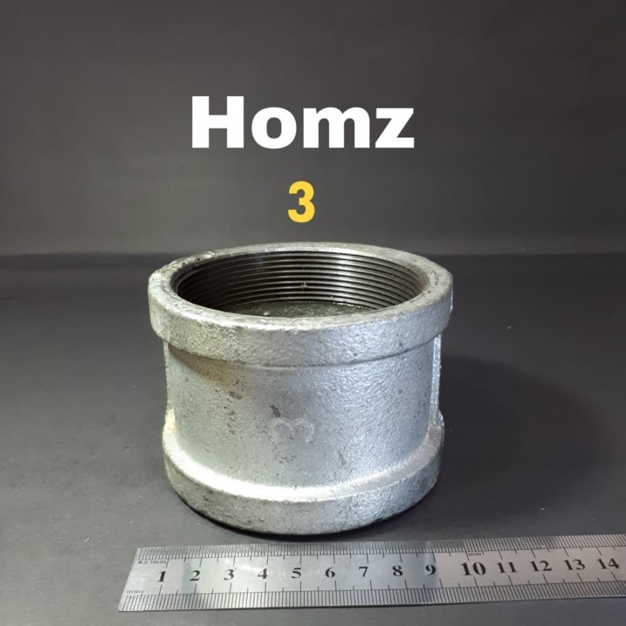 Jual Galvanis/Galvanise Sok Socket Sock 3" inch in/Besi/ Lurus Drat ...