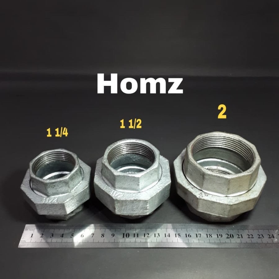 Jual Galvanis/Galvanise Water Mur 2" inch in/W Mur 2" Besi/W M/Union ...