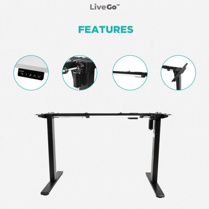 Jual Live Desk Core Sit Standing Meja Electric Adjustable Work Gaming ...