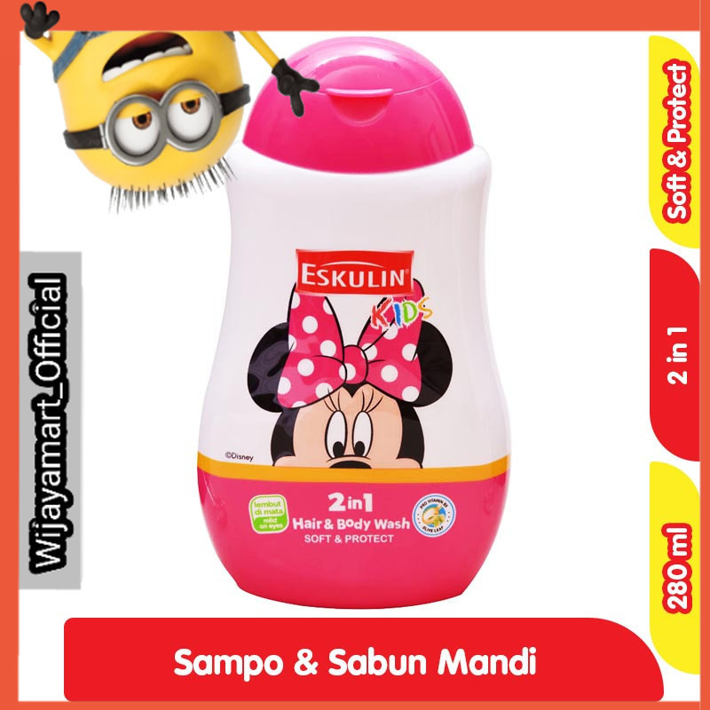 Jual Eskulin Kids Sabun Mandi & Sampo Anak Botol 280 ml | Shopee Indonesia