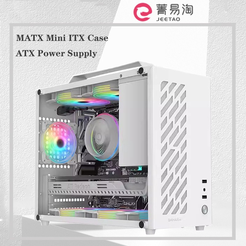 Jual MATX Mini ITX Case untuk PC Dual USB ATX Power Supply ITX Portable ...