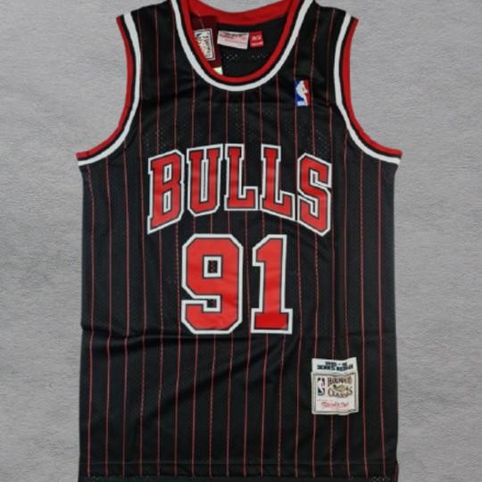 Jual Baju Jersey Basket Classic Nba Dennis Rodman Chicago Bulls Hitam ...