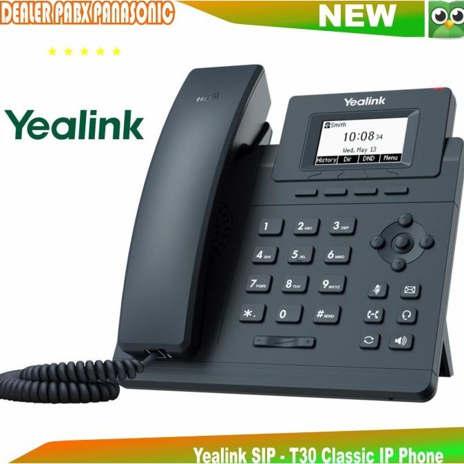 Jual Yealink Sip-T30 Entry Level Ip Phone [Non Poe] + Adaptor | Shopee Indonesia