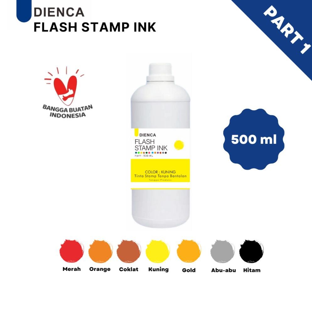 Jual ORIGINAL Dienca Flash Stamp Ink - Tinta Stempel 500ml PART 1 ah ...