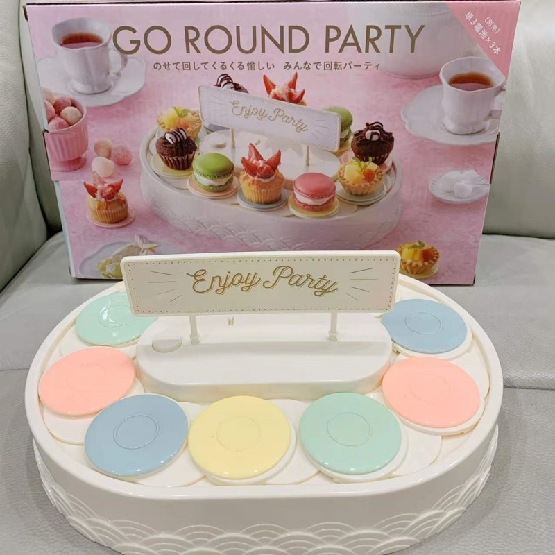 Jual CONVEYOR CAKE Table Meja CupCake Go Round Rotating Meja Putar ...