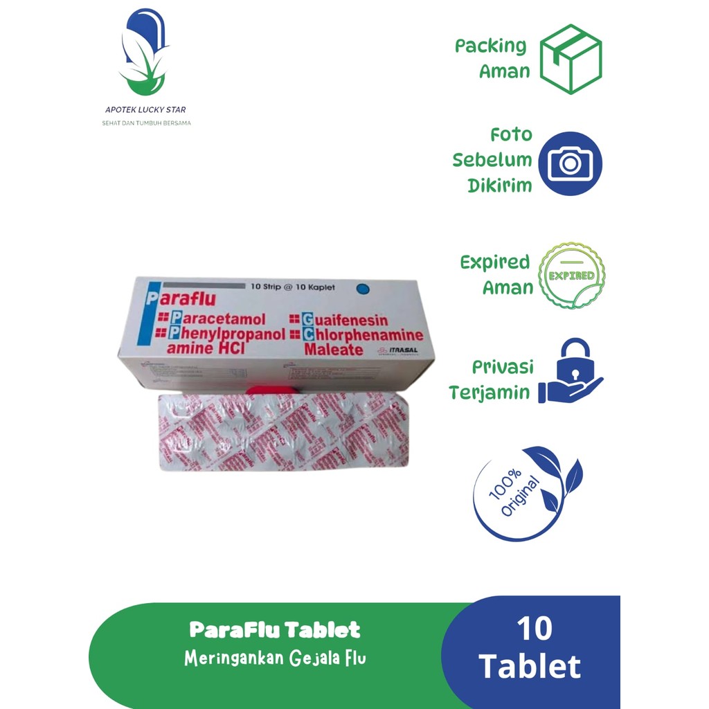 Jual Paraflu 10 Kaplet - Obat Flu dan Batuk | Shopee Indonesia