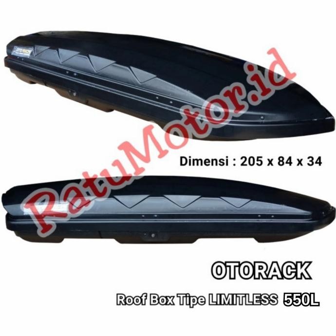 Jual OTORACK ROOF BOX TIPE LIMITLESS KAPASITAS 650L RAK BAGASI ROOFBOX ...