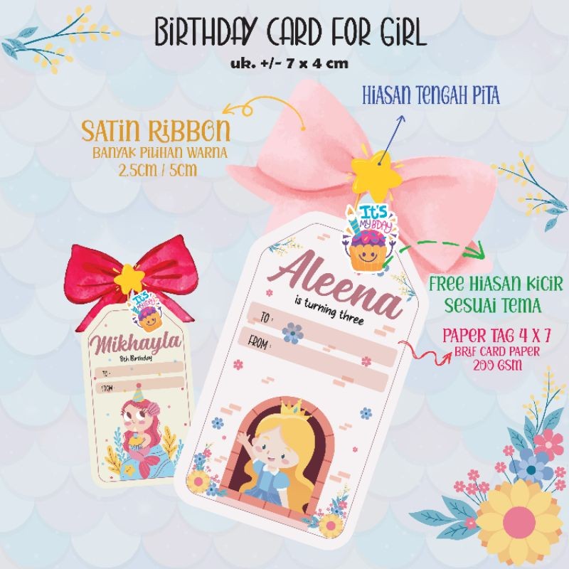 Jual Hang Tag Ulang Tahun Set Dengan Pita | Shopee Indonesia