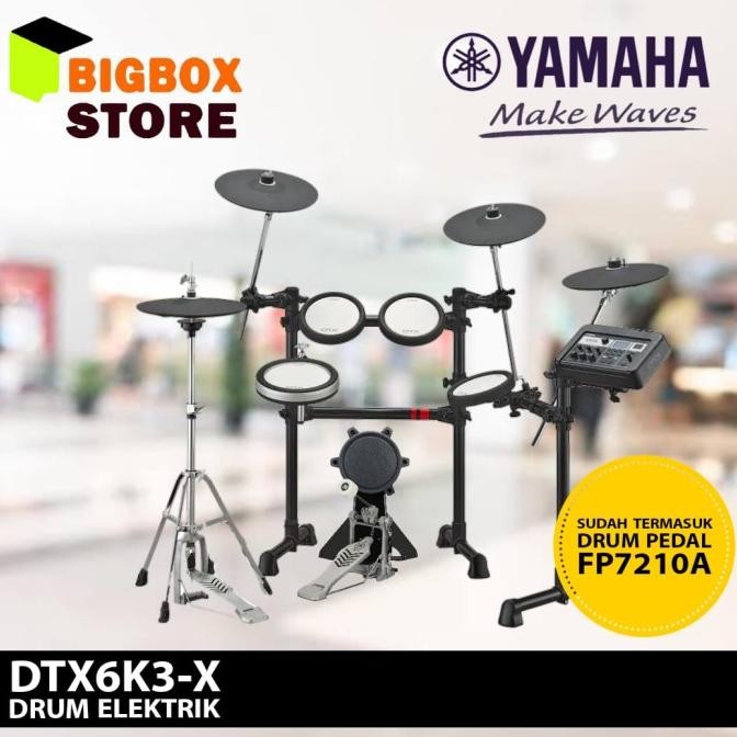 Jual Drum Elektrik Yamaha Dtx 6K3X Plus Pedal Yamaha Fp7210 | Shopee Indonesia