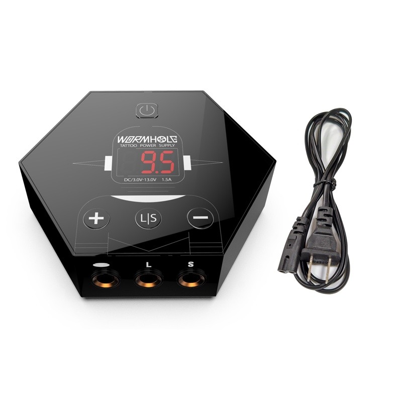 Jual Catu Daya Tato Ganda Lubang Cacing dengan Kabel Daya Layar Digital ...