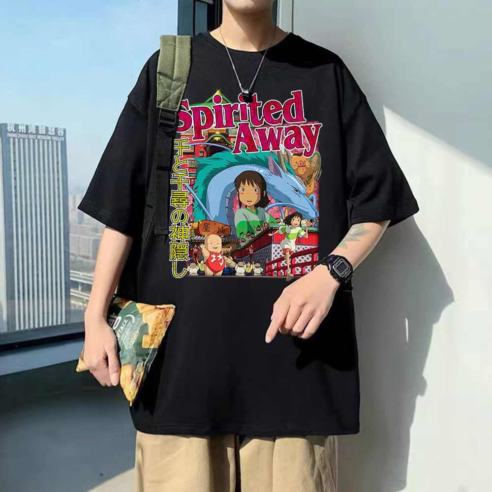 Jual Anime Spirited Away Totoro Studio Ghibli Kaos Meme Pria Tanpa ...