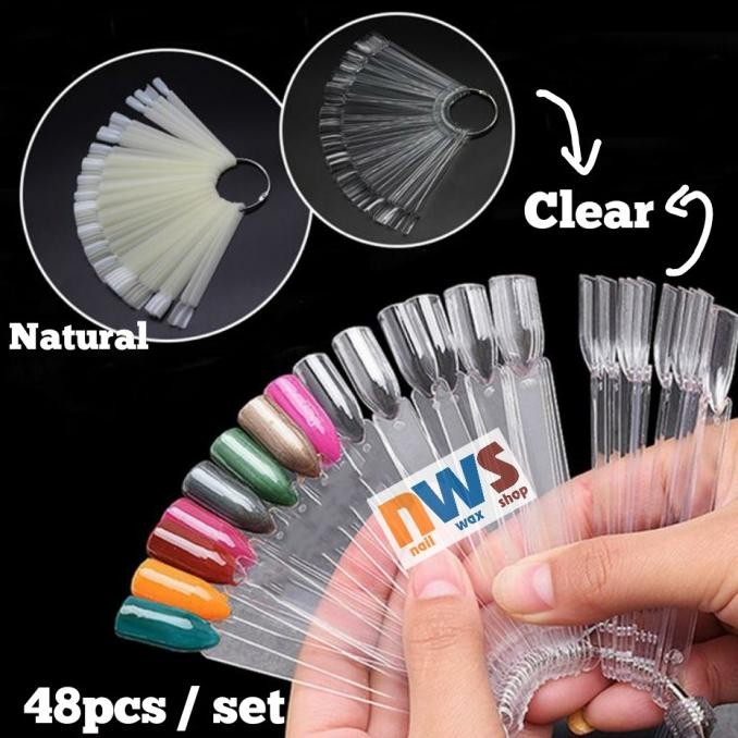 Jual Nail Polish Chart with Ring / Color Chart / Nail Polish / Contoh ...