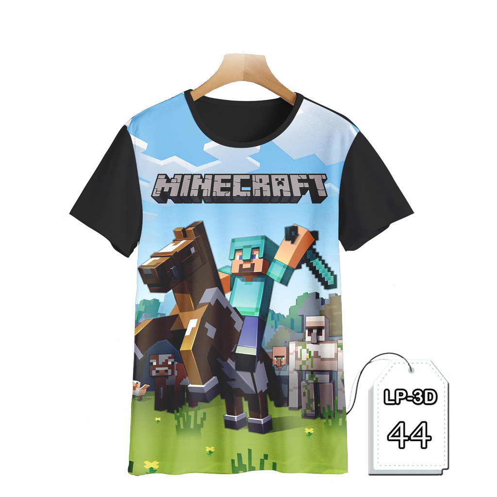 Jual Baju Minecraft Baju Anak dan Dewasa 3D Game Animasi LP3D-44 ...