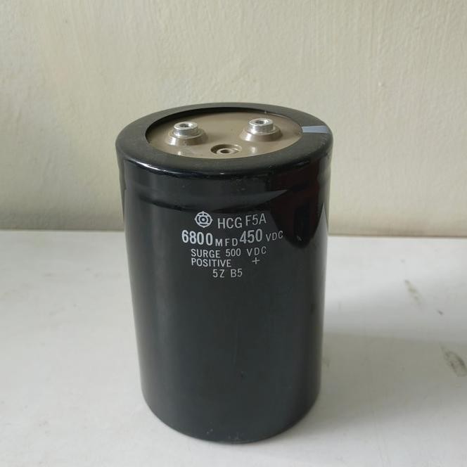 Jual Elco Capasitor Capacitor Hcg F5A 6800Mfd 450Vdc Surge 500Vdc ...
