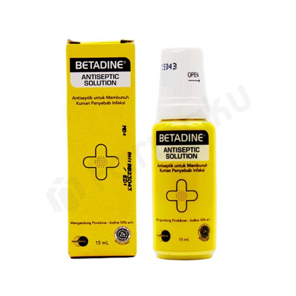 Jual Betadine Antiseptic Solution 15 ml - Obat Luka untuk Cegah Infeksi | Shopee Indonesia