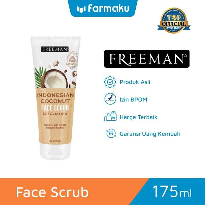 Jual Freeman Face Scrub Exfoliating Indonesia Coconut Tube 175 | Shopee ...