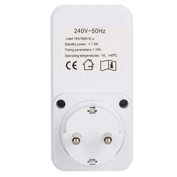 Jual Saklar Timer Digital Steker Waktu Otomatis Colokan Listrik Stop ...