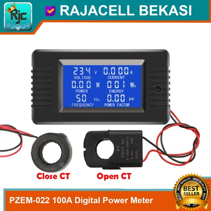 Jual Pzem-022 220V 100A Digital Display Voltmeter Ampere Frekuensi ...