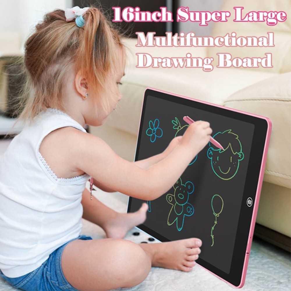 Jual Papan gambar elektronik 16 inci slate sihir blackboard gambar ...
