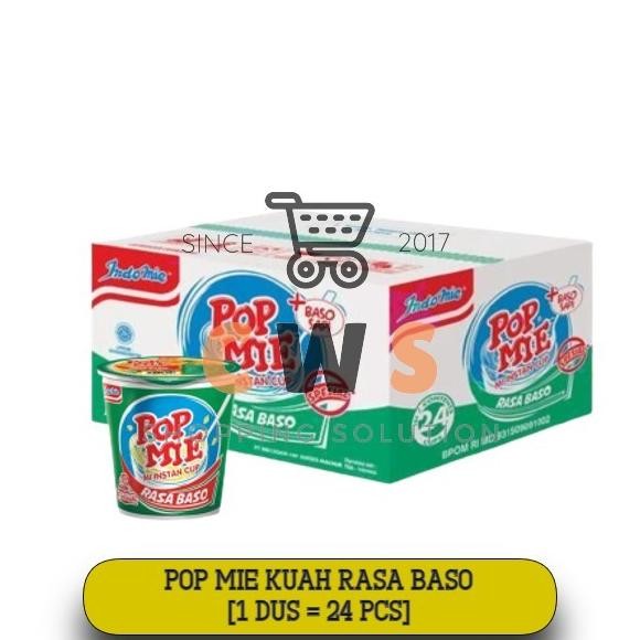 Jual POP MIE KUAH RASA BASO Mie Instan Cup Jumbo - 1 Dus / 24 Pcs ...