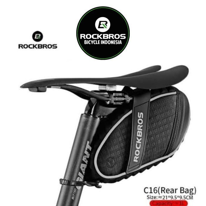 Jual Tas Sadel Sepeda Saddle Bag Rockbros 3D Shell C16 Original - Hitam ...