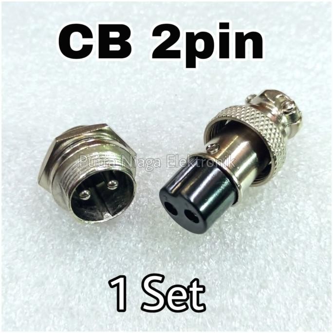 Jual Murah (1 Set) Konektor CB 2p Male Female 2pin Connector CB 2 pin ...