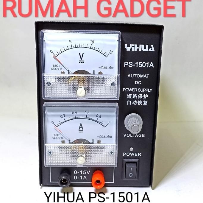 Jual POWER SUPPLY ANALOG YIHUA PS-1501A POWER SUPLAY MANUAL ALAT SERVIS ...