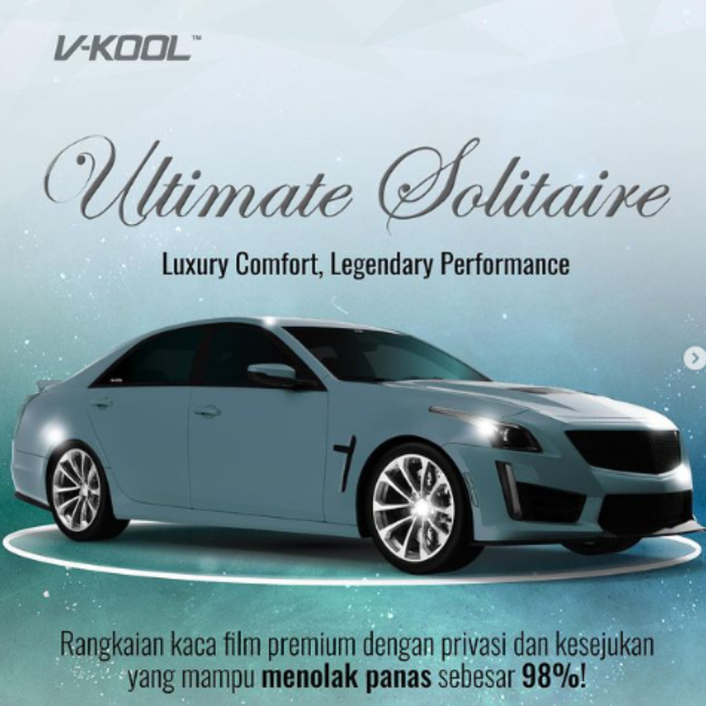 Jual Kaca Film V-KOOL Ultimate Solitaire MAZDA 3 Sedan SKKB VK10 ...