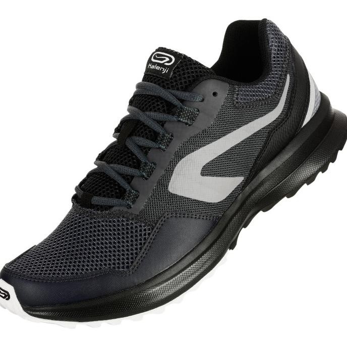 Jual Decathlon Kalenji Sepatu Lari Pria Active Grip Abu/Hitam - 8488639 ...