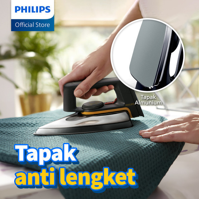Jual Philips Setrika Kering Classic HD1172/99 - Hitam Tapak Anti ...
