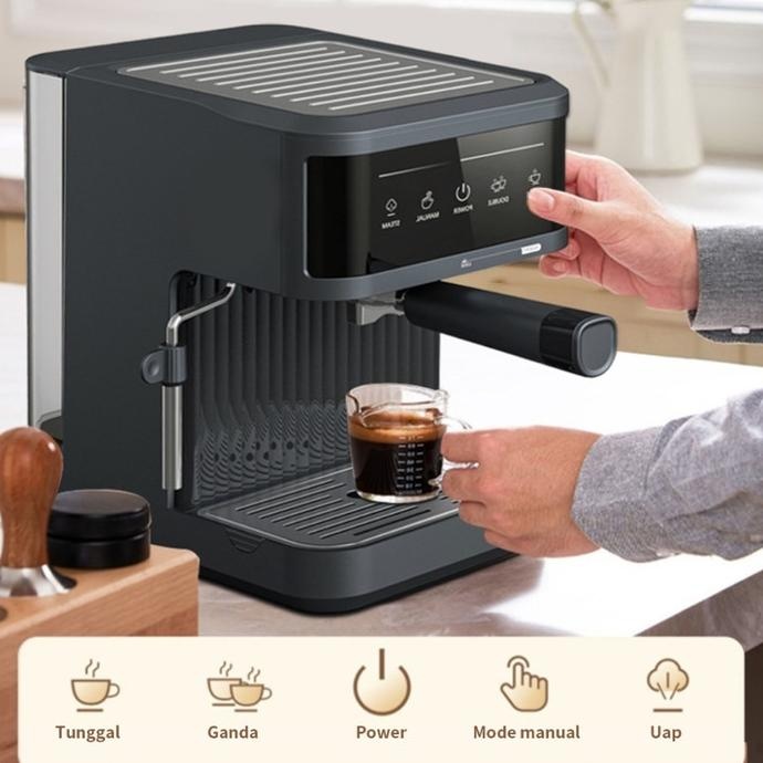 Jual Mesin Kopi Espresso 20 Bar 850W 1.8L Espresso Coffee Maker Machine ...