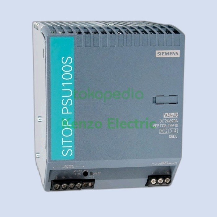 Jual POWER SUPPLY 24VDC 20A 6EP1336-2BA10 SITOP PSU100S SIEMENS ...