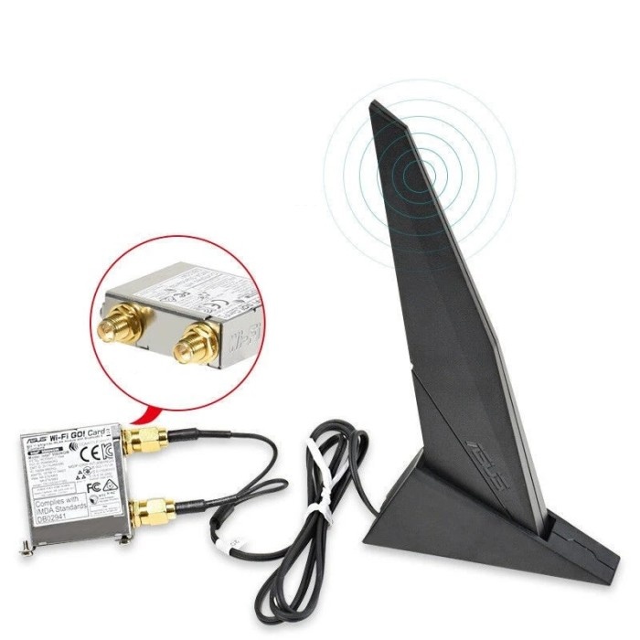Jual . ORIGINELE ASUS 2T2R WIFI 6 ANTENNA TRI-BAND 2.4G 5G 6G FOR ROG ...