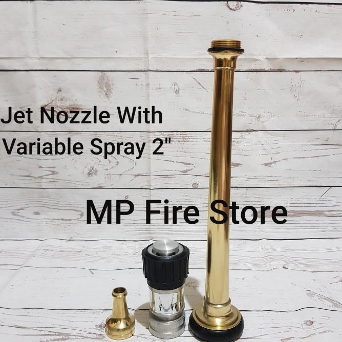 Jual O_O Fire Jet Nozzle Nuzzle Pemadam Kuningan 2 Inch + Variable Spray | Shopee Indonesia