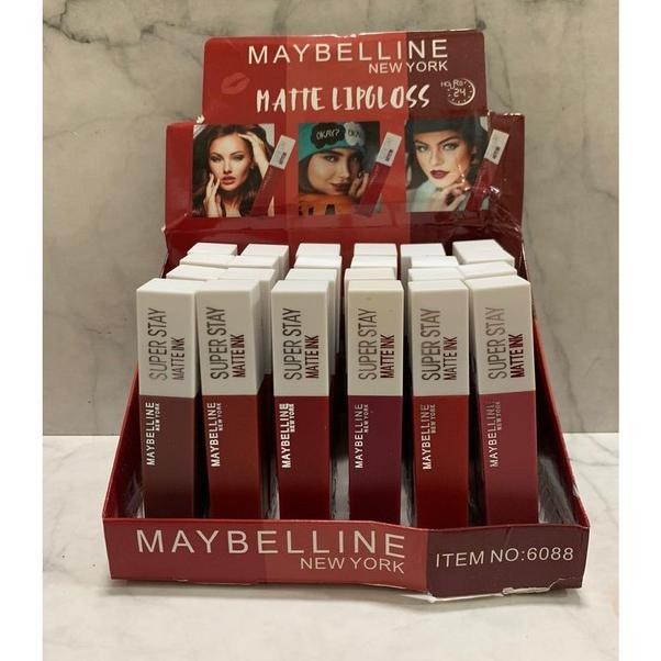 Jual [Lusinan] Lipgloss Lipcream Maybelline Barcode Stay Matte Ink ...